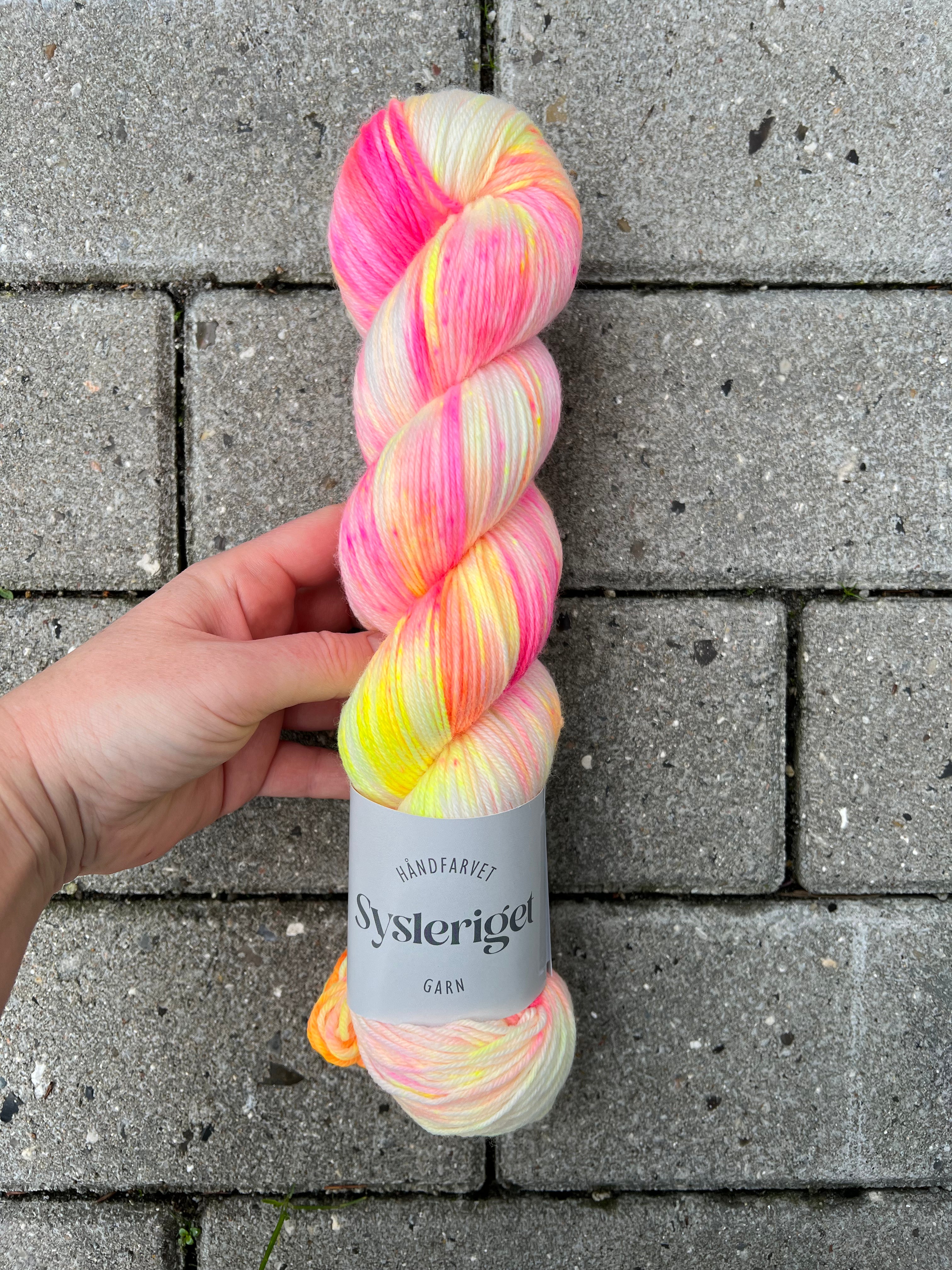 Sysleriget Cashmere Sock | Lollipop – Sysleriget - Håndfarvet Garn